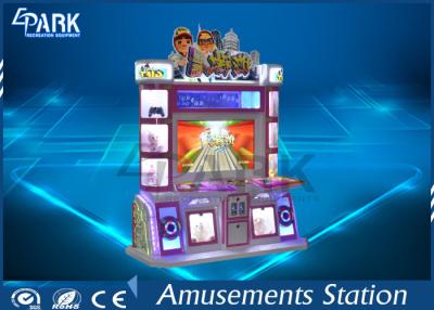 China Arcade Subway Parkour Game Machine / Metro Escape Runway 250W Double PK for sale