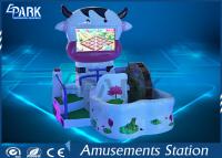 China Lovely Cow Design Kids Coin Operated Game Machine 3 Theme Scence for sale
