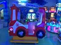 China English Version Fire Truck Kiddy Ride Machine Children Swing Car for sale