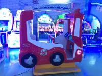 China English Version Fire Truck Kiddy Ride Machine Children Swing Car for sale