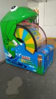 China 4 Player Coin Operated Fortune Lottery Game Machine With Big Bass Wheel for sale