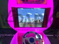China Hardware Material Kids Coin Operated Racing Game Machine with Stereo System for sale