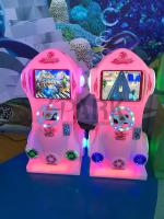 China Amusement Children Car Racing Game Machine With Alloy Steel Structure for sale