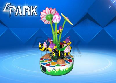 China 3 Players Small Carousel Merry Go Round Playground Equipment 300W 220V for sale