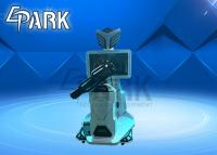 China HTC VIVE 9D VR One Seat White Gatling Gun  Game Virtual Reality Simulator for sale