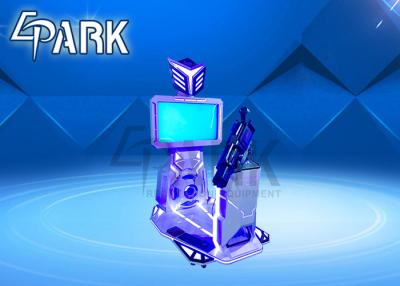 China HTC VIVE 9D VR One Seat White Gatling Gun  Game Virtual Reality Simulator for sale