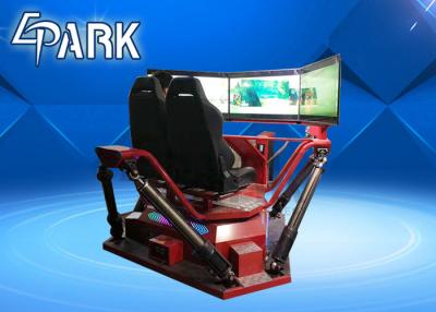 China High Speed 3 Screen Virtual Reality Simulator Racing Motion Car 6 Dof 360 Degree driving simulating for sale