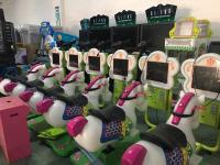 China Indoor Touch Screen Kiddy Ride Machine , Crazy Horse Car Racing Swing Video Game Machine for sale