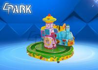 China Amusement Park Rides / Zoo Steam Train Track Ride Fiberglass Material for sale