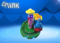 China Amusement Park Rides / Zoo Steam Train Track Ride Fiberglass Material for sale