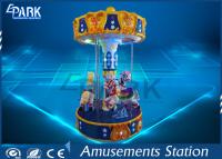 China Playground Equipment Kiddy Ride Machine / Merry Go Round Carousel Small 3 Players for sale