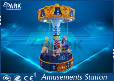 China Playground Equipment Kiddy Ride Machine / Merry Go Round Carousel Small 3 Players for sale