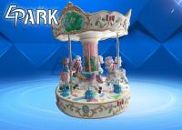 China 6 People Horses Carousel Kiddie Ride Coin Operated With Gorgeous Lighting for sale