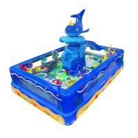 China puzzle game Indoor Water Circulation System Musical Funny Go Fishing Pool Small Amusement Pond for sale