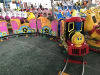 China Funny Children Train Ride On Track 7 Seats For Amusement Park for sale