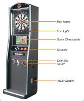 China Entertainment Coin Operated Arcade Machines For Club / Electronic Dart Machine for sale
