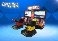 China 2  Players 42 Inch TT Motor Driving Game Machine / Car Racing Simulator for sale