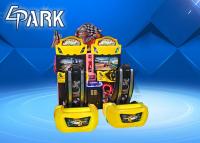 China Indoor Split Second  Coin Conjoined Racing Game Machine Two Player With Flashing Light And Rocking Music for sale