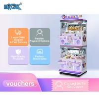 China Four Players Claw Machine Car Gift Box Catch Push Win Key Master Arcade Vending Machine for sale