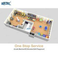 China Coin Operated Double Players Arcade Claw Machine / Toy Grabber Game Machine for sale