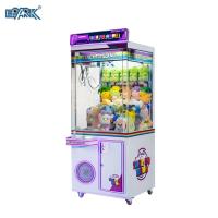 China Pink Love Gift Coin Operated Claw Machine Fully Transparent 90W for sale