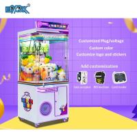 China Pink Love Gift Coin Operated Claw Machine Fully Transparent 90W for sale
