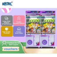 China Pink Love Gift Coin Operated Claw Machine Fully Transparent 90W for sale