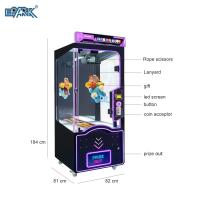 China EPARK LED Scissor Gift Machine with Transparent Cabinet and Coin System for sale