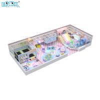 China Soft Playground Park 130㎡ Pink Themed Indoor Soft Play Area for sale