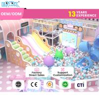 China Soft Playground Park 130㎡ Pink Themed Indoor Soft Play Area for sale