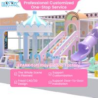 China Soft Playground Park 130㎡ Pink Themed Indoor Soft Play Area for sale