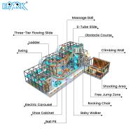China 165m² Mint-Blush Soft Indoor Playground for sale