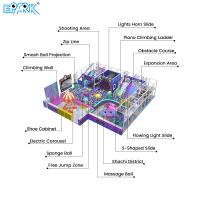 China 137m² Colorful Adventure Indoor Playground Equipment Set for sale