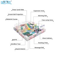 China Magical 75m² Indoor Playground Unicorn-Themed Soft Adventure Park for sale