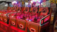 China Amusement Park Football Redemption Game Machine Three In One Pay Out Tickets Hole for sale