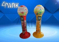 China Game Center Kids Gashapon Vending Machine Automatic Capsule Toys Red And Yellow for sale