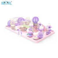China Pastel-Themed Rope Net Maze Indoor Playground for Kids for sale