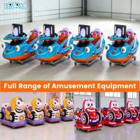 China Kiddie Ride Baby Swing Car / Coin Operated Kids Rides With Colorful LED Lights for sale