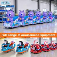 China Cartoon Mini Coin Operated Toy Rides / Train Swing Car Game Machine 45kg for sale
