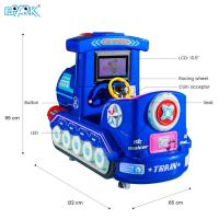 China Colorful Kiddy Ride Machine  Momentary Car Kids Fun Racing Game Machine for sale