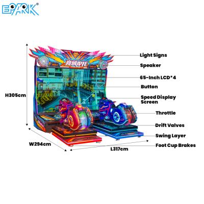 China Motorcycle Racing Arcade Machine for Entertainment Centers for sale