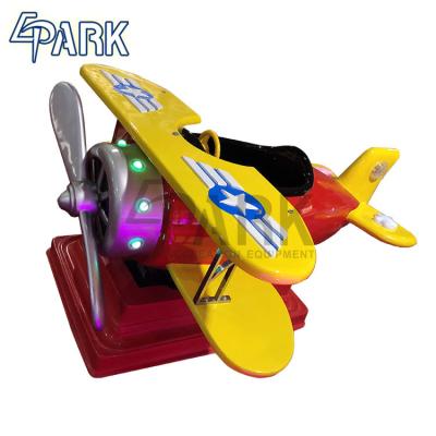 China Fiberglass Propeller Aircraft Rocking Ride Machine For Child Commercial Amusement Facilities for sale