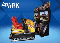 China Video Entertainment Coin Pusher Game Machine 3D Dynamic Motion Racing Car for sale