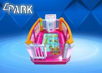 China Amusement Game Machines Coin Operated Arcade Foot Touch Screen With Lottery Ticket Print for sale
