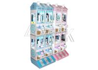 China Entertainment Claw Doll Crane Game Machine With Colorful Lights Inside for sale