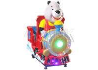 China FRP Material Kiddie Ride Machine Bear Swing Car B With Fake Screen CE Certificate for sale