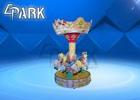 China Panyu carnival game fiberglass stationary kiddie rides EPARK coin operated 3 players childhood carousel for sale