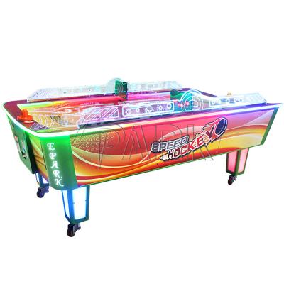 China Child Amusement Game Machines Coin Operated L Size Curved Air Hockey Table for sale