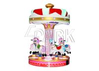 China Guangzhou amusement park merry go round rides EPARK coin operated carousel for sale fiberglass 6 seats theme park rides for sale