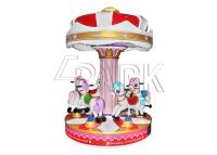 China Theme Park Kids Swing Ride 6 Players Merry Go Round Carousel  D1.85*H2.6 M for sale